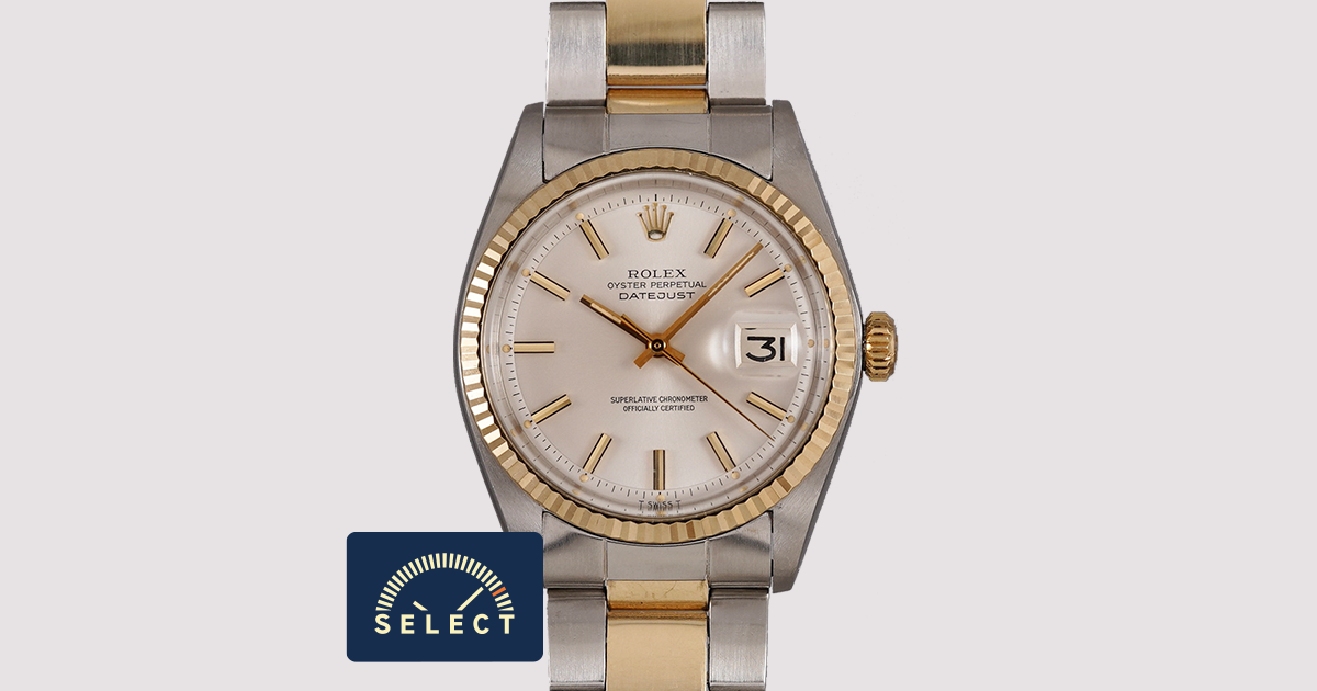 SELECT INC. [ROLEX オリジナル.アイボリーダイヤル Ref.1601 3連コンビ.フルコマブレス付き]