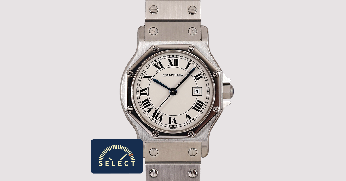 SELECT INC. [CARTIER サントス オクタゴン LMサイズ 自動巻 SS ホワイトローマンダイヤル Ref.2965]