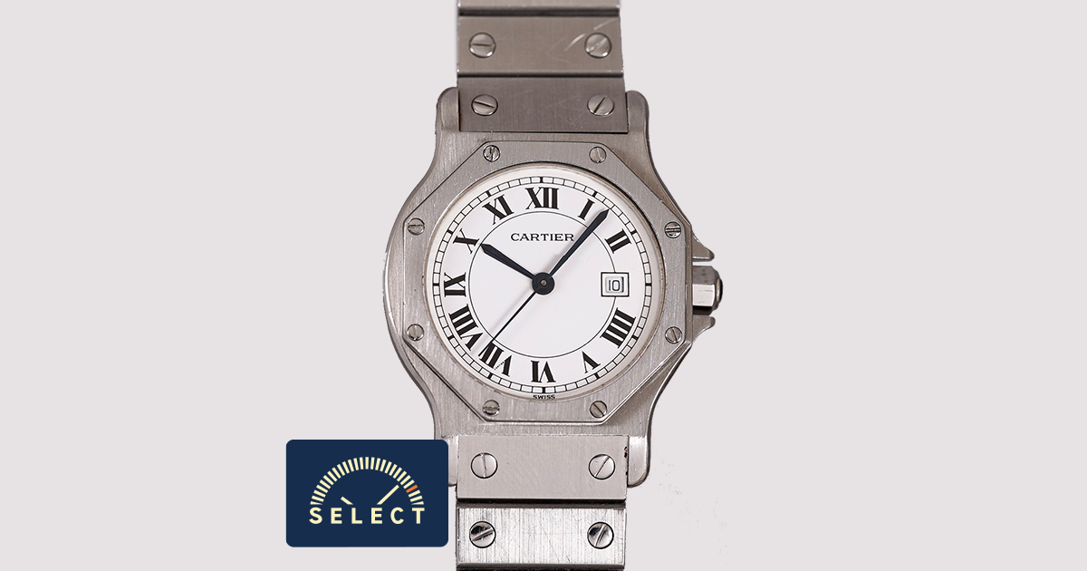 SELECT INC. [CARTIER サントス オクタゴン LMサイズ 自動巻 SS ホワイトローマンダイヤル Ref.2965]