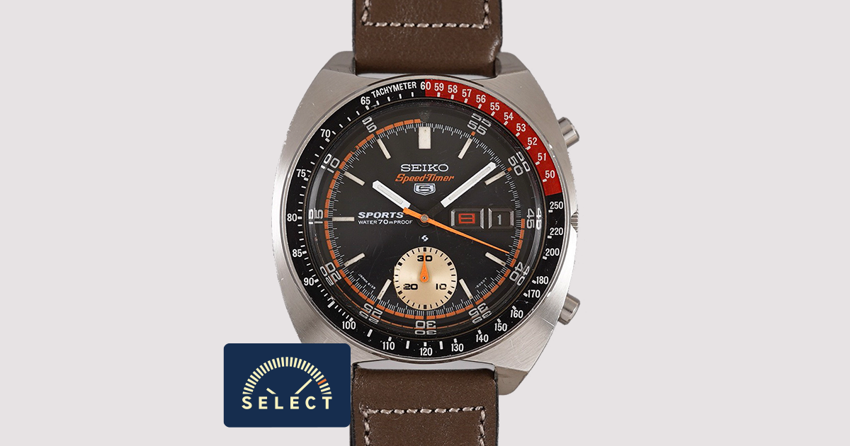SELECT INC. [5スポーツ.スピードタイマー Speed-Timer 6139-6030 コークベゼル 1970年製 自動巻]
