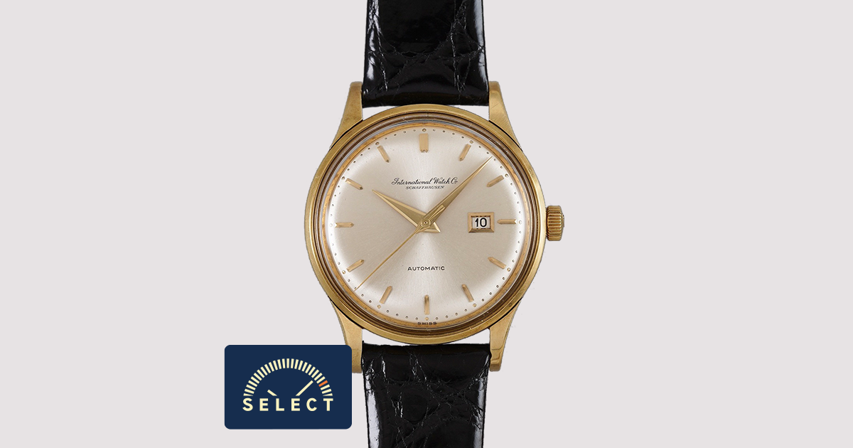 SELECT INC. [IWC ラウンドモデル K14YG x SS 寄り目カレンダー Cal.8531 自動巻 1960年代製]