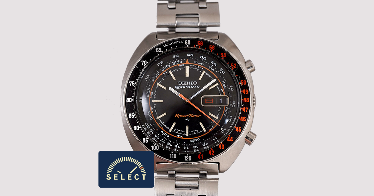 SELECT INC. [SEIKO 5スポーツ.スピードタイマー 7017-6050 純正SSブレス付き ラリーメーターフライバック ...